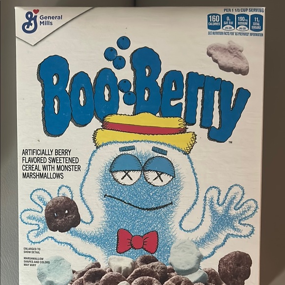 KAWS | Art | Kaws Limited Edition Boo Berry Cereal Box With Monster ...